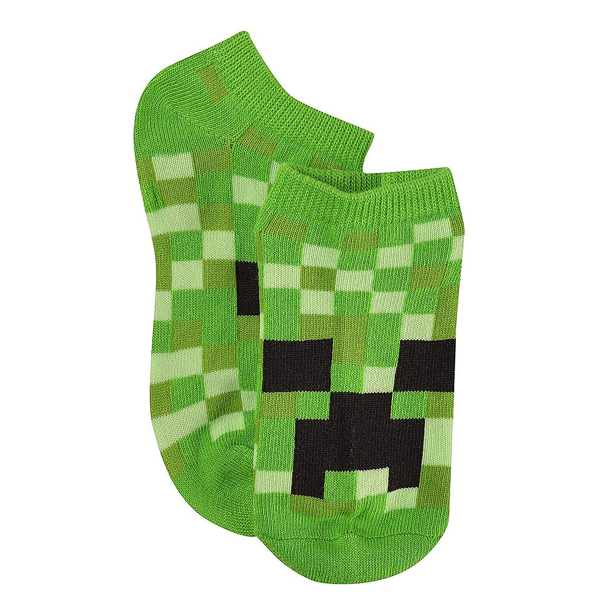 Minecraft Boys' Little Low Cut Socks, 6 Pair Pack, Multi, Small