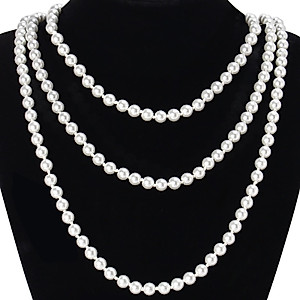 Yewong Fascinators Hat for Women Tea Party Headband Pillbox Kentucky Derby Hat Flower Cocktail Mesh Feathers Hair Clip Lace Gloves Pearl Necklace (White-1)