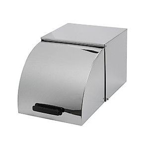 Soro Essentials- Stainless Steel Square Back Roll Top Cover with Handle- Fits 12” x 20" Steam Table Pan Anti-Jamming Steam Pan Cover Restaurant Steam Table Pan Cover for Commercial Kitchen Supplies