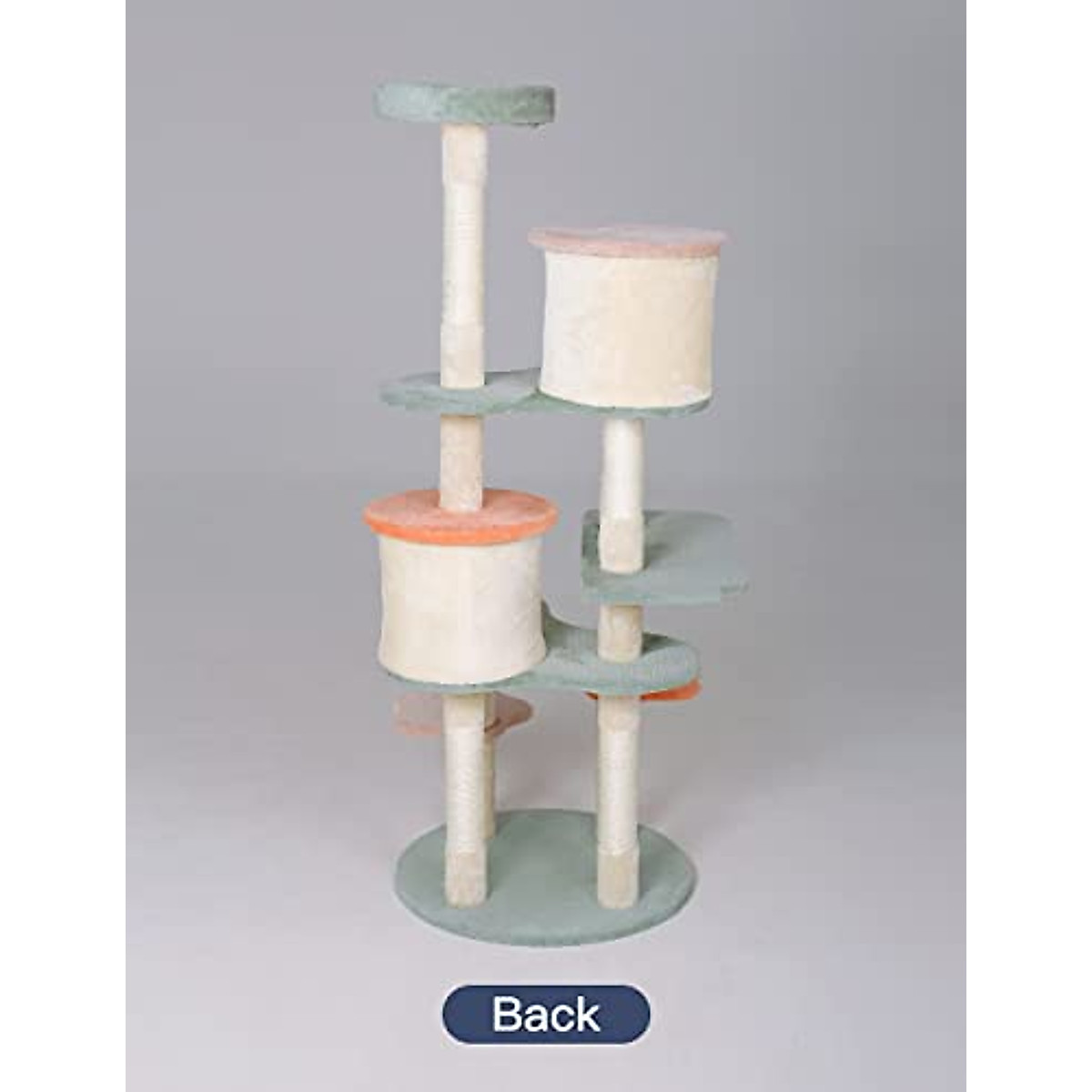 HYABi 63 inch cat Tree Creative Flower cat Climbing Frame cat Apartment with Flower Rest Platform(Large 7 Platforms)