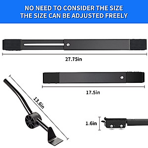 Draywitt expandable appliance roller-appliance rollers for washer and dryer,base mover for washer and dryer (BLACK)