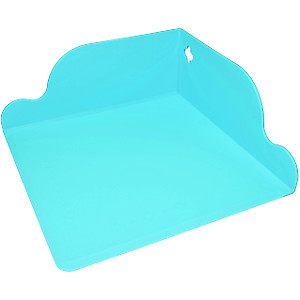 Seki Japan Multifunction Cutting Board, 5.98 inch Mini Plastic Corner Chopping Board, Blue Kitchen Prep Mat