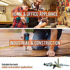 MYTOW Self Drilling & Self Tapping Screws Assortment Kit Set (250Pcs) Screws Available for Multi-use for Wood Screws, Sheet Metal Screws, and Drywall Screws,Screw Organizer and Storage