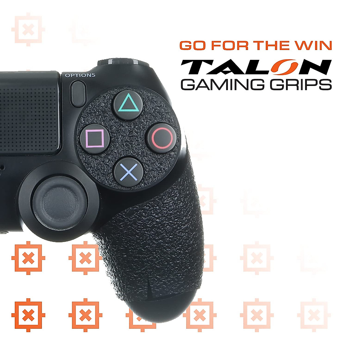 TALON Gaming Grips: GamLokR Collection – Rubber Controller Grip Compatible with Playstation 4 Controllers (Controller Not Included) – Non-Slip PS4 Gamer Grip for Sweaty Hands – Adhesive Grip Skin