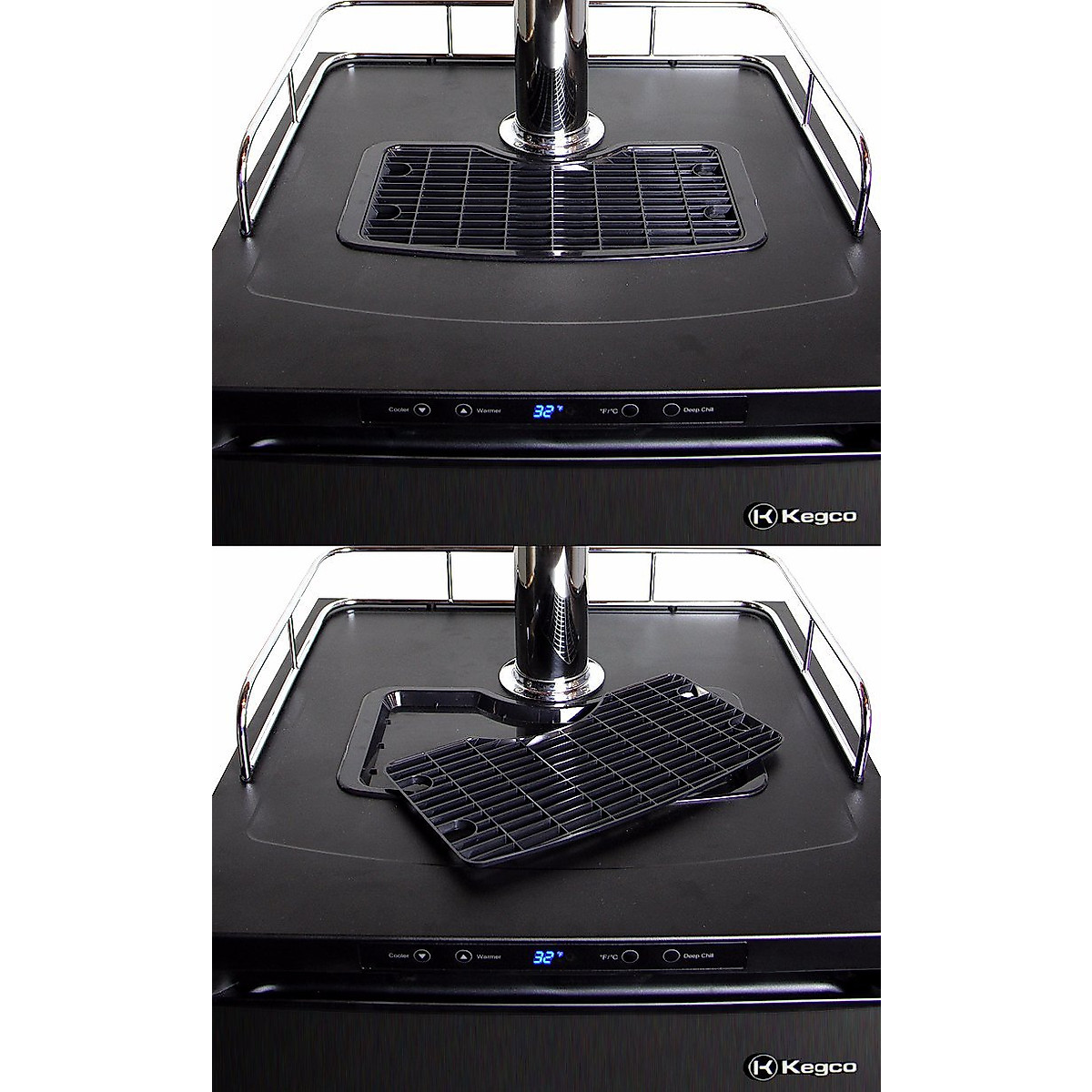 Kegco K309X-1 Keg Dispenser, 1 Faucet, Black Stainless Steel