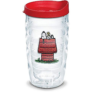 Tervis Peanuts™ - Snoopy Woodstock House Made in USA Double Walled Insulated Tumbler Travel Cup Keeps Drinks Cold & Hot, 10oz Wavy, Classic