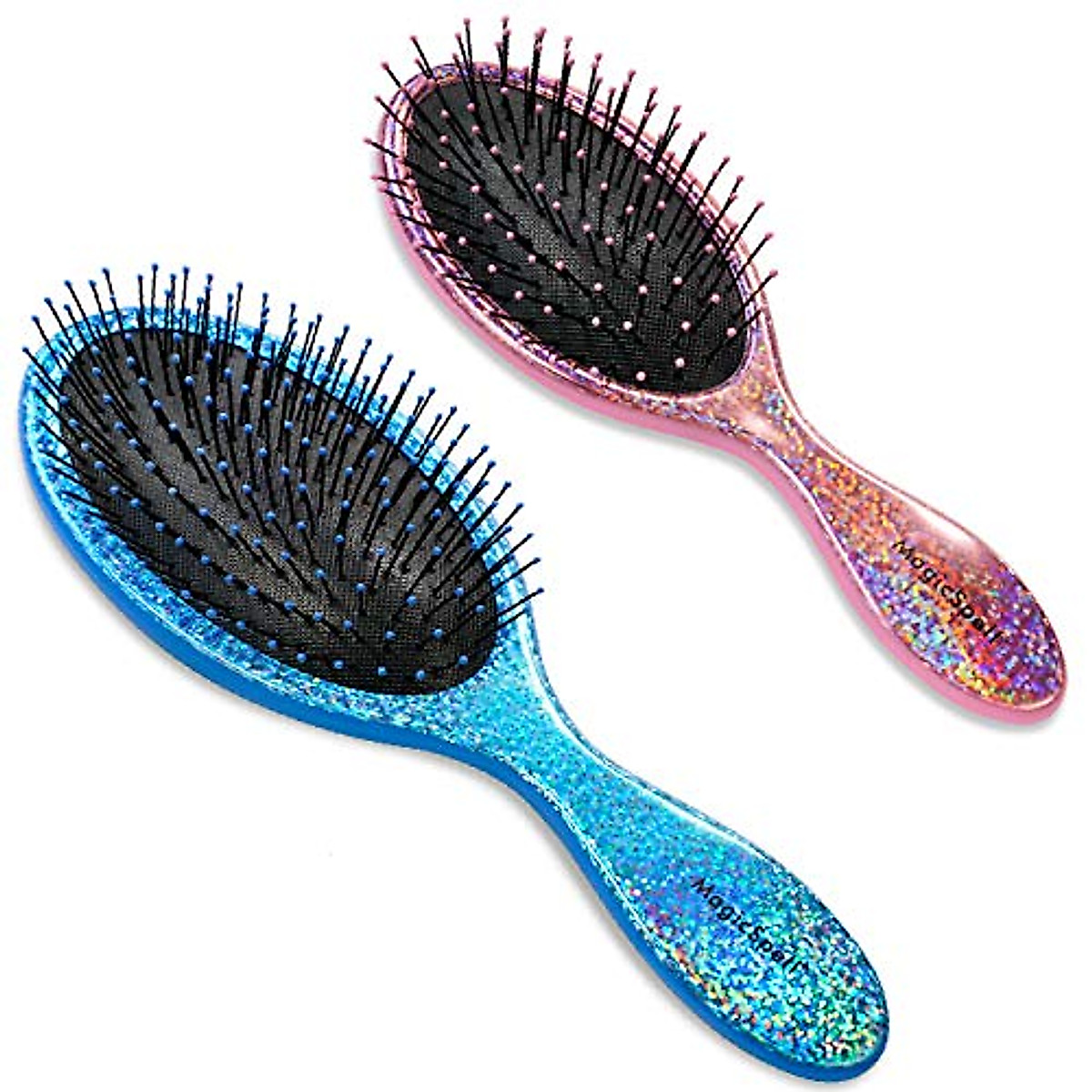 MagicSpell pro 2 brush set for all hair types (Shiny Blue & Pink)