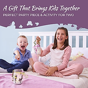 ArtSprk Fairy Lantern Craft Kit for Girls - DIY Kit Includes 2 Complete Fairy Jar Night Light Crafts for Kids - Great Gifts for Birthdays, School, Parties & Sleepovers