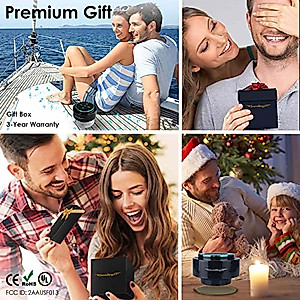 XLEADER Shower Speaker, IPX7 Certified Waterproof Bathroom Speaker, Girl Women Kids Shower Gift, SoundAngel Mate 5W Bluetooth Speaker with Suction Cup Mic, Mini Wireless Speaker for iPhone iPad Pool