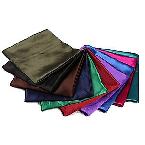 35" Womens Large Satin Square Scarf Silk Feeling Hair Wrapping Gift Headscarf Scarves Black