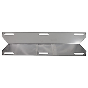 BBQ Grill Heat Shield Plate Tent Replacement Parts for Kirkland 720-0432 - Compatible Barbeque Stainless Steel Flame Tamer, Guard, Deflector, Flavorizer Bar, Vaporizer Bar, Burner Cover 15"