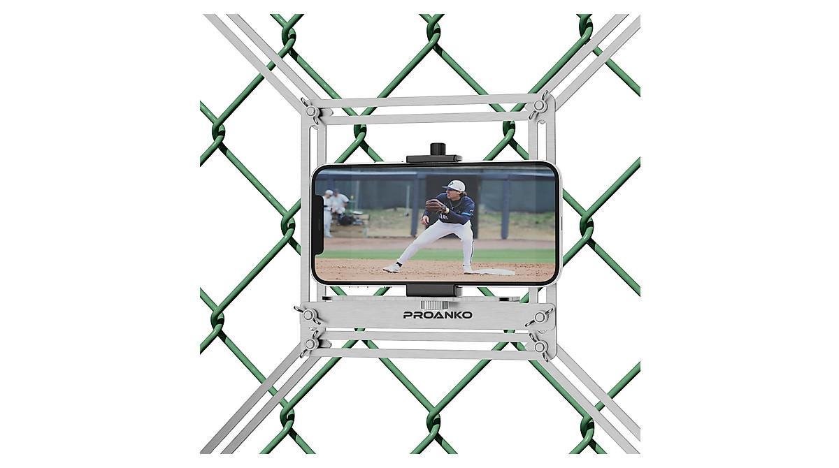 Cell Phone & GoPro Fence Mount for Sports Recording - Proanko