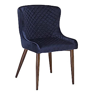 Best Master Furniture Theo Contemporary Dining Chairs, Set of 2, Black