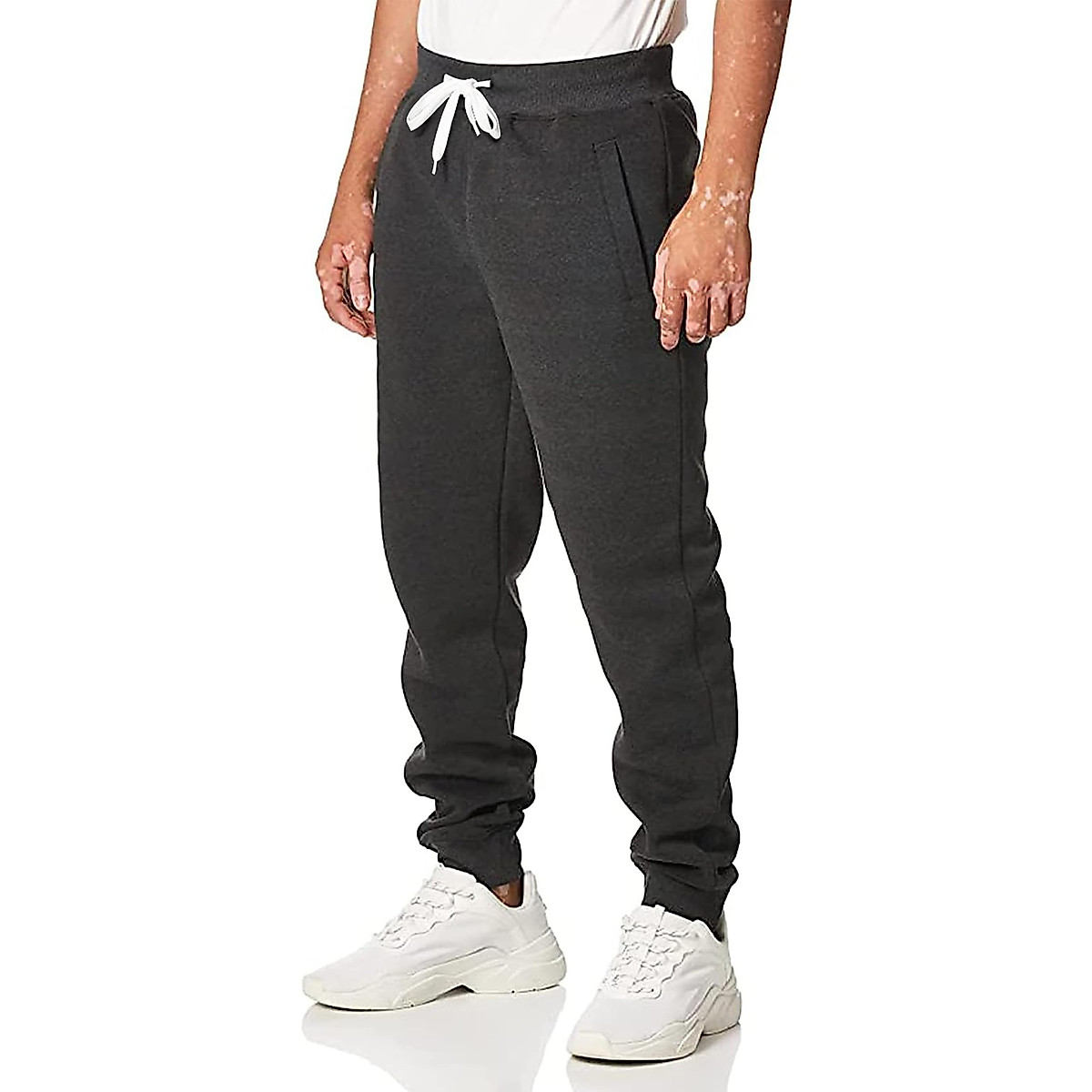 Southpole Men's Basic Active Fleece Jogger Pants-Regular and Big & Tall Sizes, HCH, L