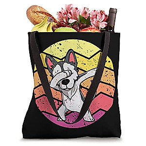 Dabbing Wolf For Women Boys Kids Girls, Wolf And Moon Tote Bag