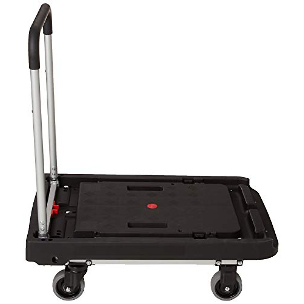 Magna Cart Flatform FFXL 500 lb Capacity Four Wheel Folding Platform Truck, Black and Aluminum