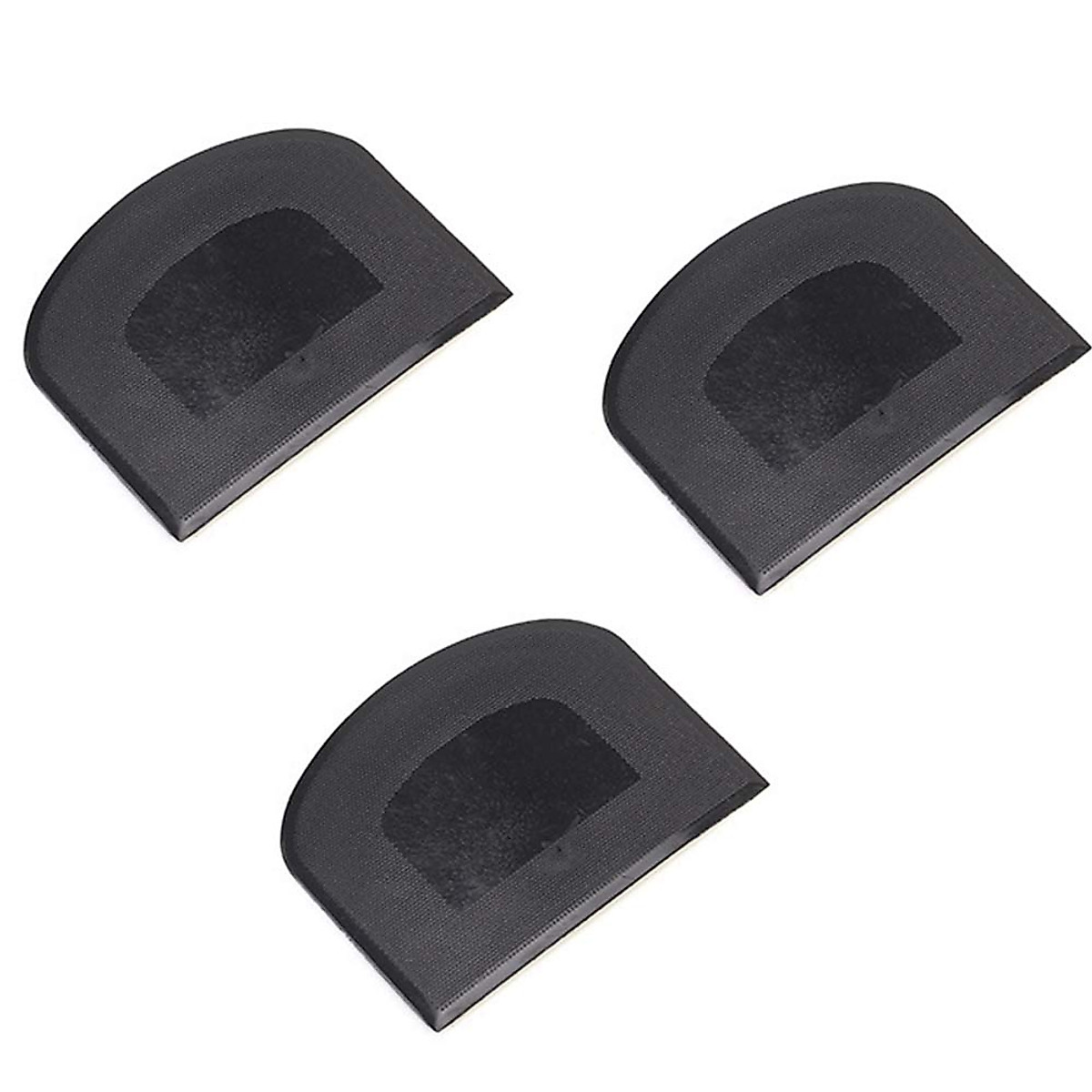 Leonnn Pan Cream Cake Scraper for Cut Bread,Black 3pcs Durable Dish Scraper,Pot Scraper,Plastic Scrubbers for Pans,Multifunctional Pan Scraper Tool and polyethylene Scraper for Kitchen and Home