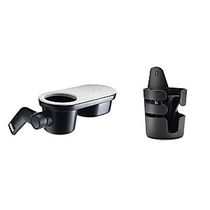 Bugaboo Cup Holder and Bugaboo Snack Tray - Compatible with Fox 2, Fox 3, Cameleon, Cameleon3, Donkey (All Models), Bee 6 Strollers