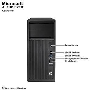 HP Workstation Z240 Tower Desktop, Intel Quad Core i5-6500 up to 3.6GHz, 16G DDR4, 1T, WiFi, BT 4.0, Windows 10 Pro 64 Bit-Multi-Language Supports English/Spanish/French(Renewed)