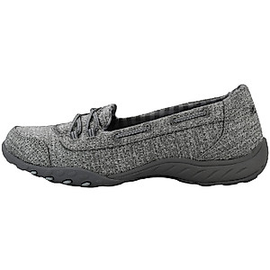 Skechers Women's Breathe Easy-Good Influence Sneaker, Grey, 8 M US