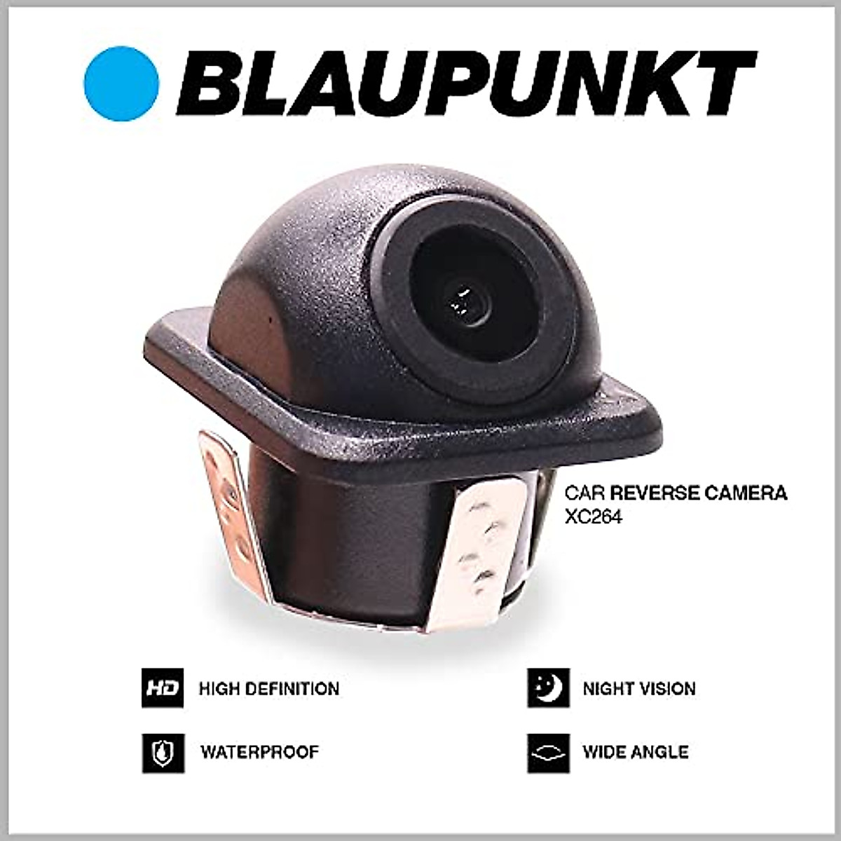 BLAUPUNKT XC264 Universal Car HD Wide Angle Backup Camera Night Vision Color Waterproof