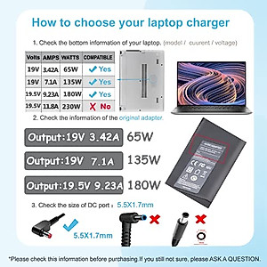180W 19.5V 9.23A Charger for Acer Nitro 5 Gaming Laptop AN515-58 AN515-57 AN515-55 AN515-54:AN515-58-57Y8 AN515-58-525P AN515-57-79TD AN515-55-53E5 54-5812 Power Supply Adapter ADP-180TB ADP-180MB K