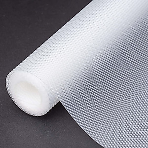 17.7 ×177 Inch Shelf Liners Heavy Cabinet Liner Non-Slip Kitchen Drawer Liner Waterproof Cabinet Mat No Odor Cupboard Liner for Home and Kitchen - White
