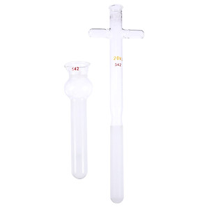 Baluue Glass Tissue Cell Tissue Homogenizer with Lab Pestle Lab Glass Tube Lab Utensils 20ml