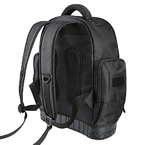 Olympia Tools Tool Backpack, Moulded Waterproof Base, Padded Shoulder Straps, Breathable Padded Back for Comfort
