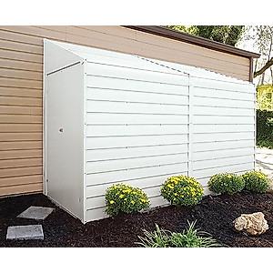 Arrow Shed Yardsaver Compact Galvanized Steel Storage Shed with Pent Roof, 4' x 10'