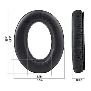 QC35 ii Replacement Earpads, Soft & Comfort for Bose QuietComfort 35 Ear Cushion Ear Pads Compatible with Bose QC35 II QC35 Wireless Over-Ear Headphones (Black)