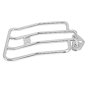 Sturdy & Durable Motorcycle Rear Luggage Rack Carrier Support for XL883/1200 X48, Easy to Install (Silver)