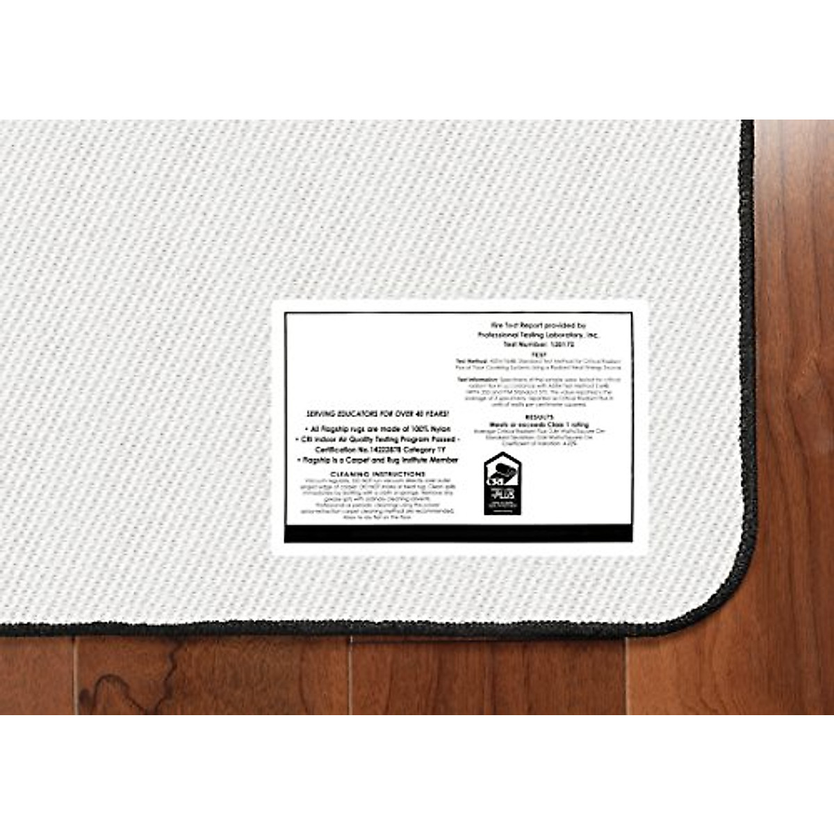 Flagship Carpets Learning Grid Colorful Numbers and Letters Kids Seating Area Rug for Classroom, Play Area Mat, Home Learning or Kids Room Carpet, 7'6" x 12', Seats 24