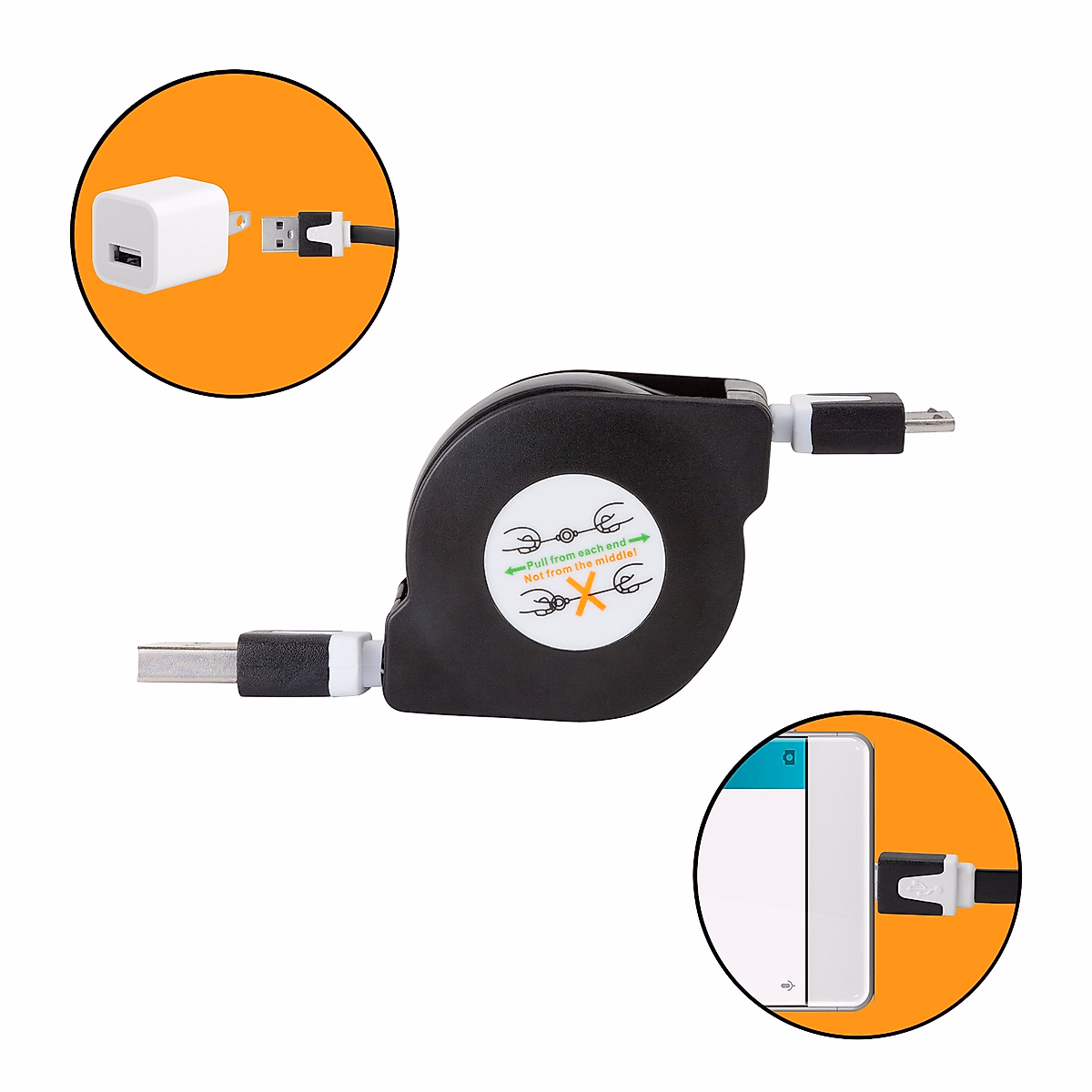 BoxWave Cable Compatible with Netgear 4G LTE Mobile Hotspot (AC797) (Cable miniSync, Retractable, Portable Sync Cable for Netgear 4G LTE Mobile Hotspot (AC797)