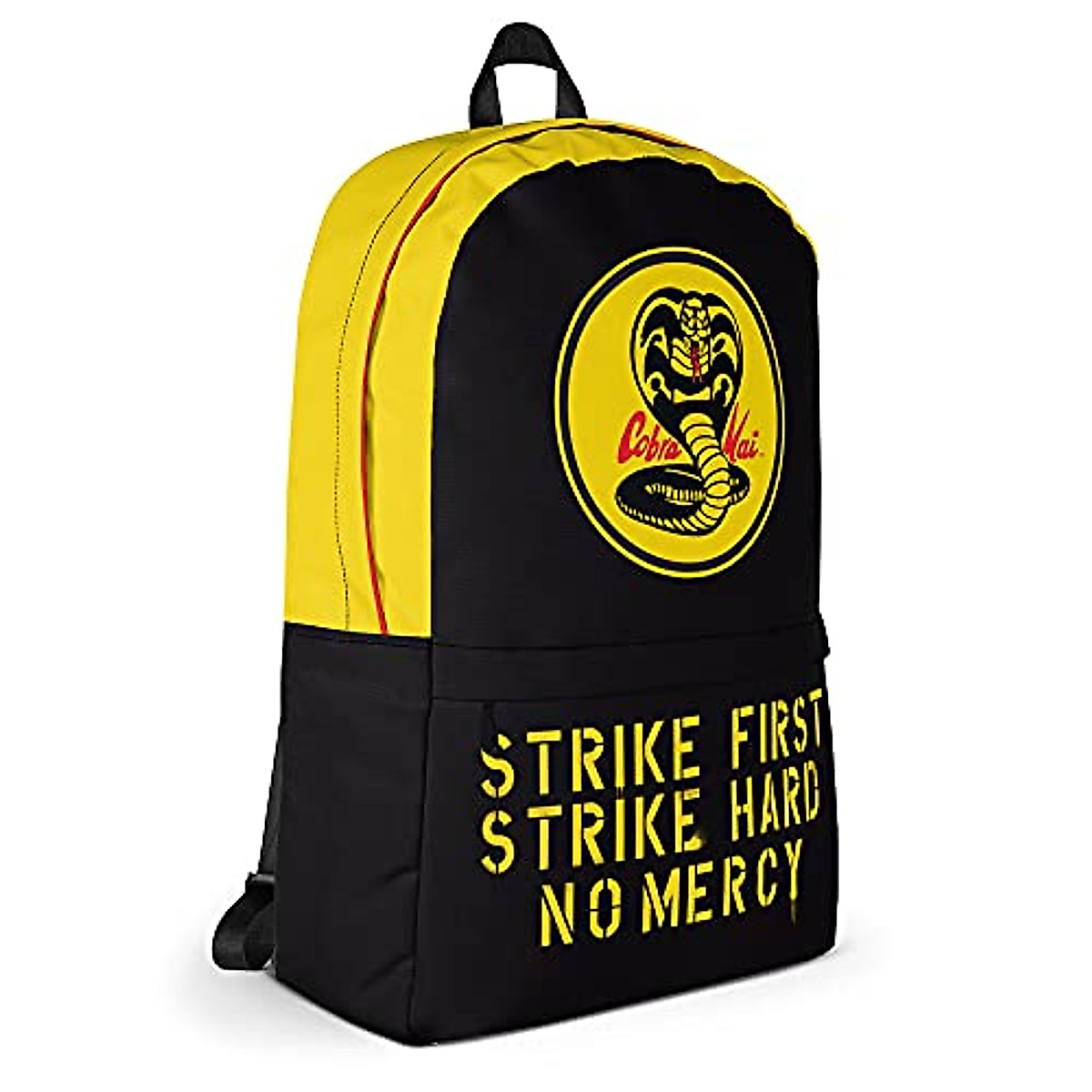 Ripple Junction Cobra Kai Strike First Strike Hard No Mercy Black Backpack Officially Licensed
