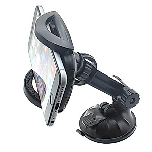 Car Mount Dash Windshield Holder Cradle Swivel Dock Suction Compatible with Samsung Galaxy S20 Plus - Galaxy S20 Ultra - Galaxy S21 - Galaxy S21 FE 5G - Galaxy S21 Plus