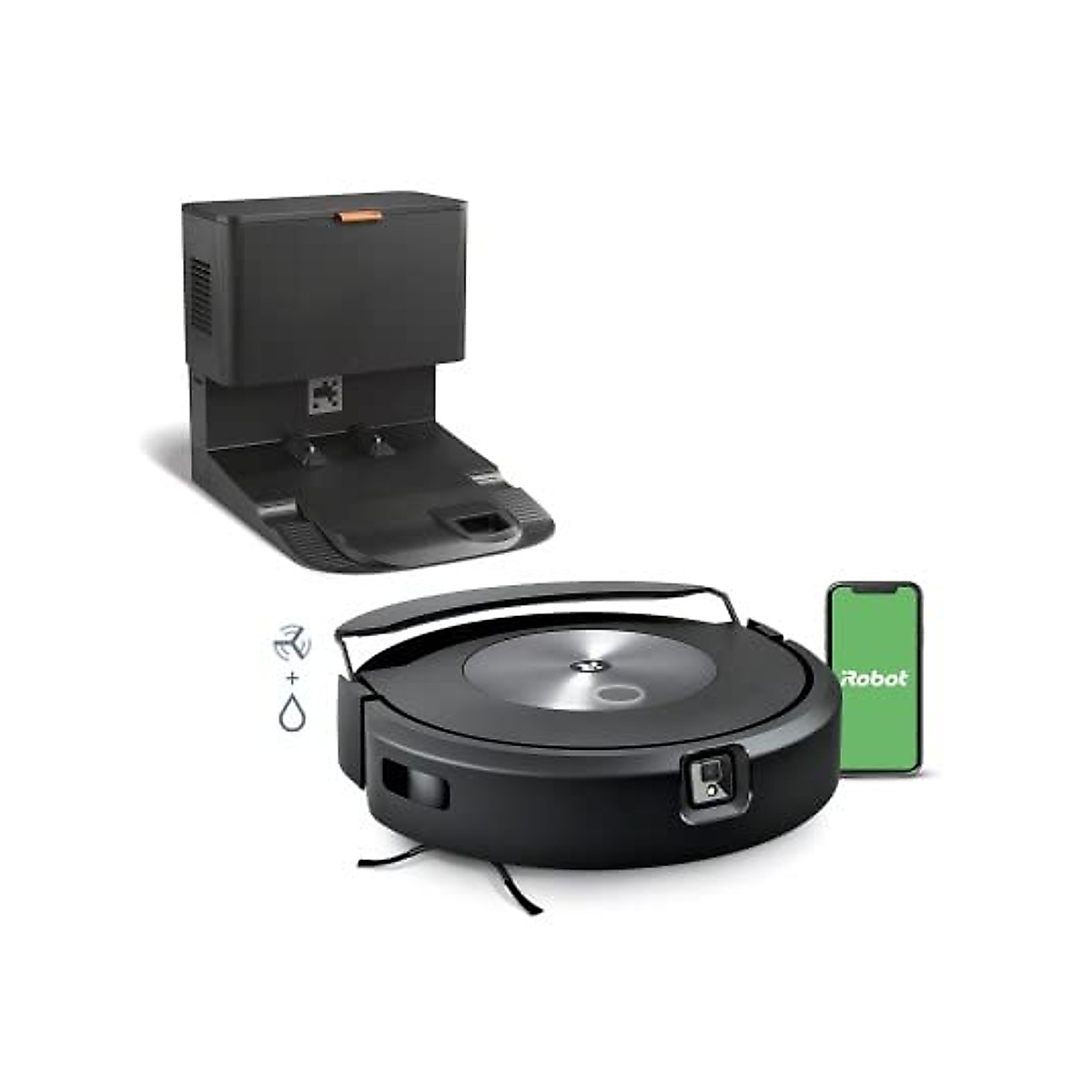 iRobot Roomba Combo j7+ Self-Emptying Robot Vacuum & Mop - Automatically Vacuums and Mops, Fully Retractable Mop pad, Identifies & Avoids Obstacles, Smart Mapping, Works with Alexa, Ideal for Pets