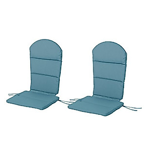 Christopher Knight Home Terry Outdoor Water-Resistant Adirondack Chair Cushions (Set of 2), Dark Teal, 2 Count (Pack of 1)