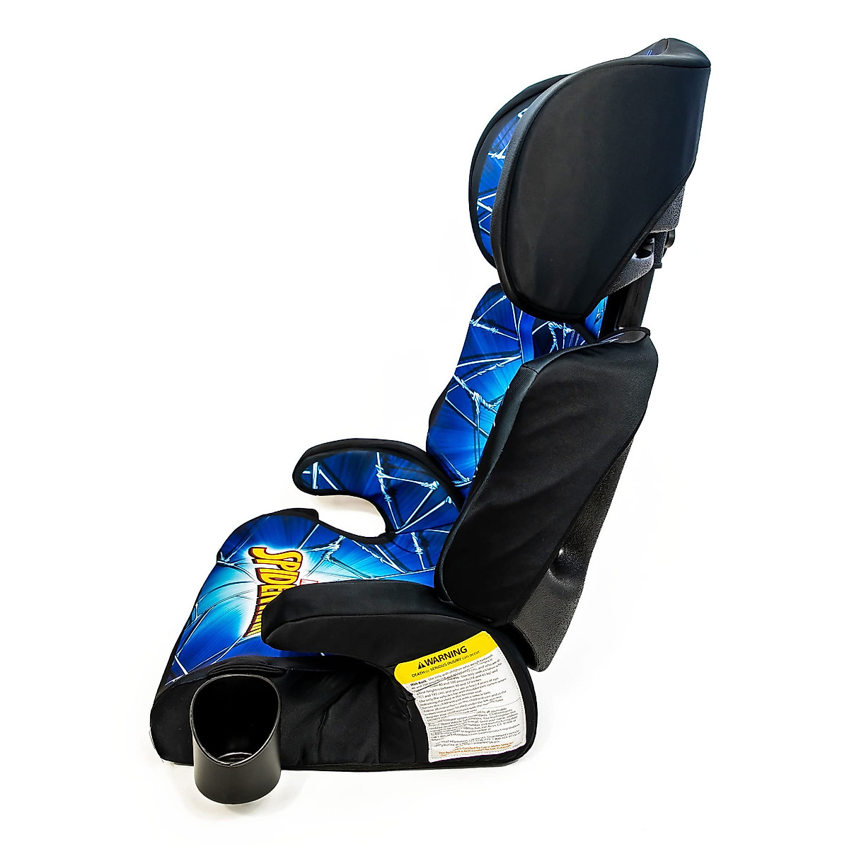 KidsEmbrace Marvel Spider Man High Back Toddler Car Seat Convertible to Backless Booster with Cup Holder and Adjustable Seat Belt, Blue
