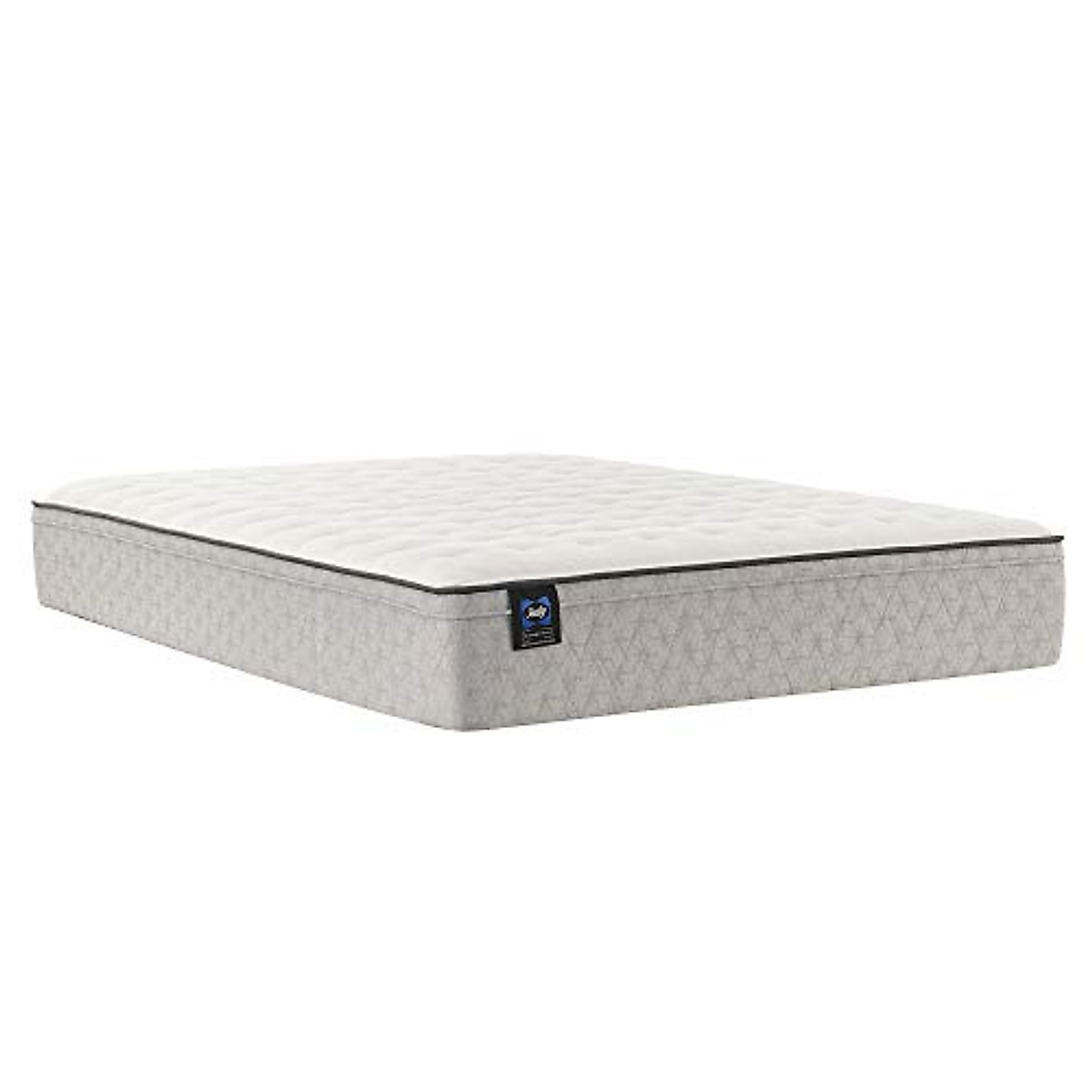 Sealy Essentials Spring Winter Green Faux Eurotop Medium Feel Mattress and 9-Inch Foundation, King