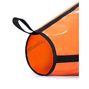 BLUEWING 32in Sea Anchor Drift Sock 840D Nylon Parachute Fishing Drogue for Marine Boat/Jet Ski/Sail, Orange