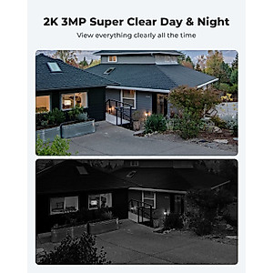 Security Outdoor Camera Wireless Solar Powered, 1080p Battery WiFi Cam w/ 2-Way Talk, Night Vision, PIR Motion Detection, Compatible with Alexa, Reolink Argus Eco Black w/ Solar Panel 2 Pack