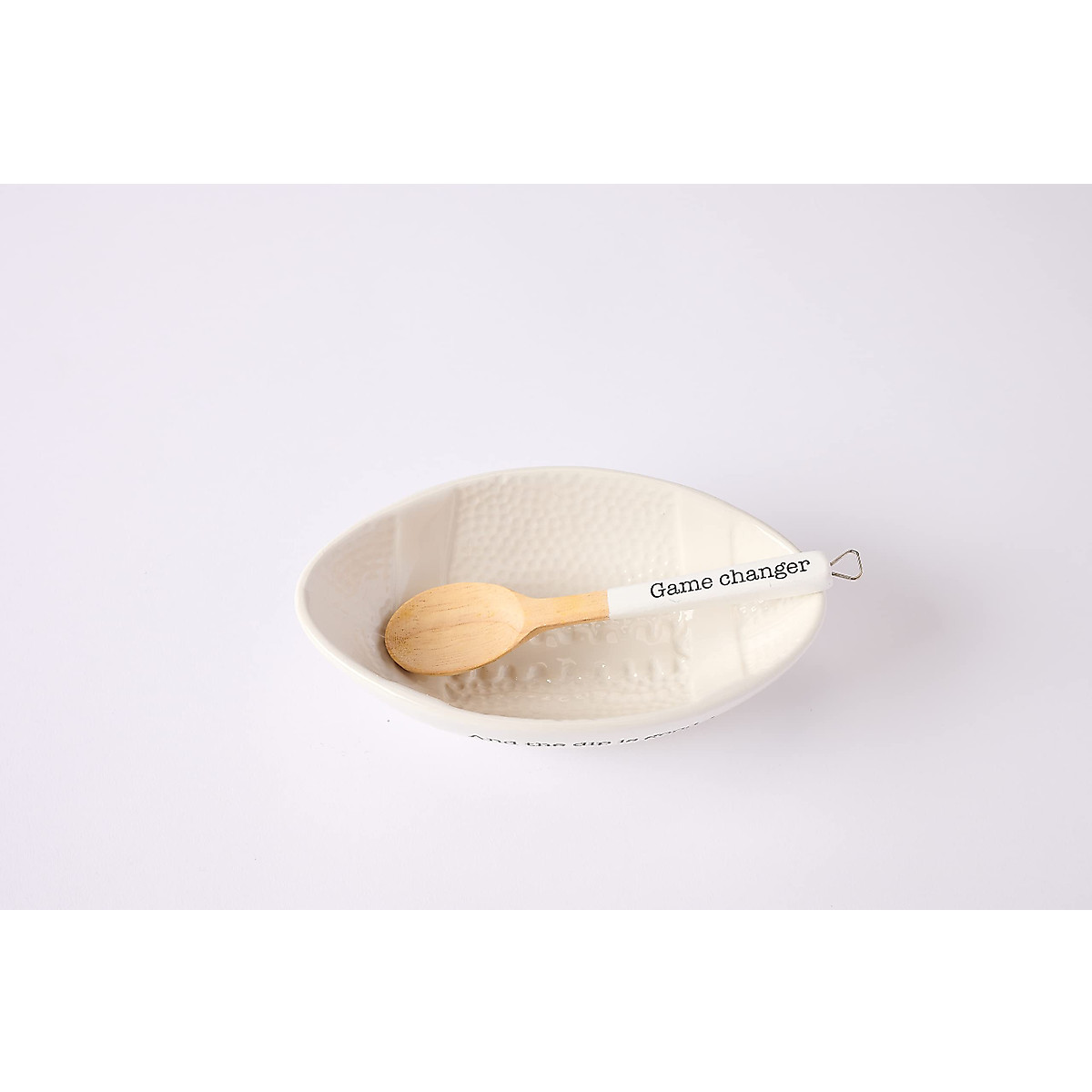 Mud Pie Football Dip Bowl and Spoon Sets (Dip is Good Bowl Set)