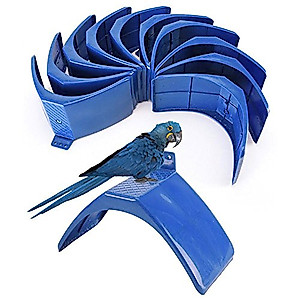 LVOERTUIG 10pcs Pigeon Stand Dove Rest Stand Pigeon Perch Roost Frame Grill Dwelling Pigeon Perches Roost Bird Supplies Accessories(Blue)