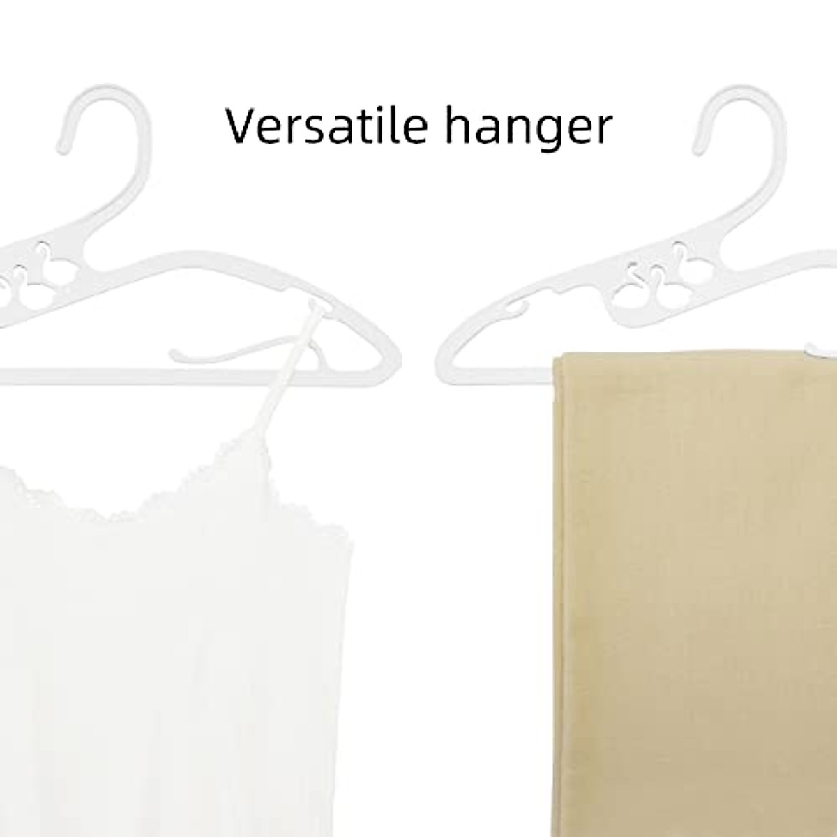 Standard Plastic Hangers Durable Tubular Shirt Hanger Ideal for Laundry & Everyday Use, Slim & Space Saving, Heavy Duty Clothes Hanger for Suits, Coats, Pants, Dress (30 Pack, White)