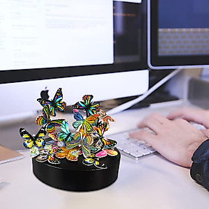 LICRAFT Desk Sculpture Butterflies Desktop Stress Relief Toy Fidget Toy for Anxiety Office Gift (22pcs Butterflies)