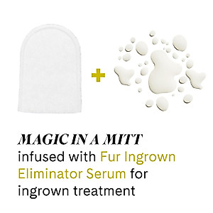 Fur Ingrown Eliminator- Post Hair Removal Care to Soothe Irritation and Eradicate Bumps - 12 Wipes