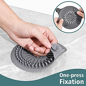 Durable Silicone Shower Hair Drain Catcher for Bath Tub, Sink Stopper, Bathtub, Shower Hair Catcher Sink Cover to Help Prevent Clogging