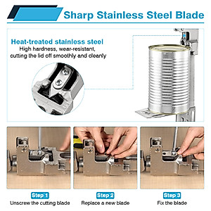 IRONWALLS Commercial Can Opener, 16” /41cm Heavy Duty Tabletop Manual Can Opener for Cans Up to 10” Tall, Adjustable Metal Can Opener with Plated Steel Base, Fits for Restaurant, Hotel, Bar, Home