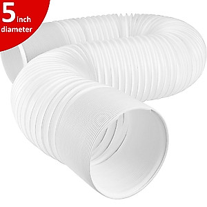 Modda Exhaust Hose for Portable Air Conditioner - 5 Inch Diameter - Universal - Flexible Counter-Clockwise AC Exhaust Hose (59 Inch Length)
